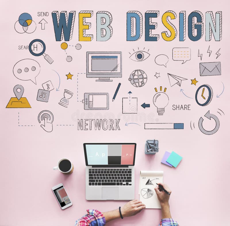 Web Design Technology Browsing Programming Concept Stock Illustration ...