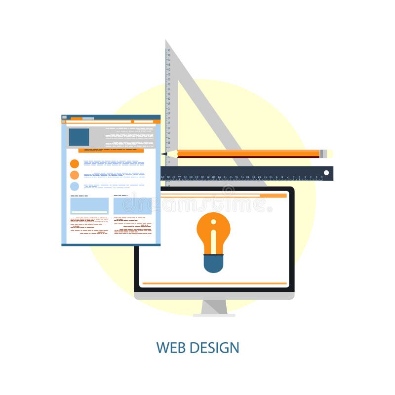 Web design themes stock illustration. Illustration of shot - 48939523