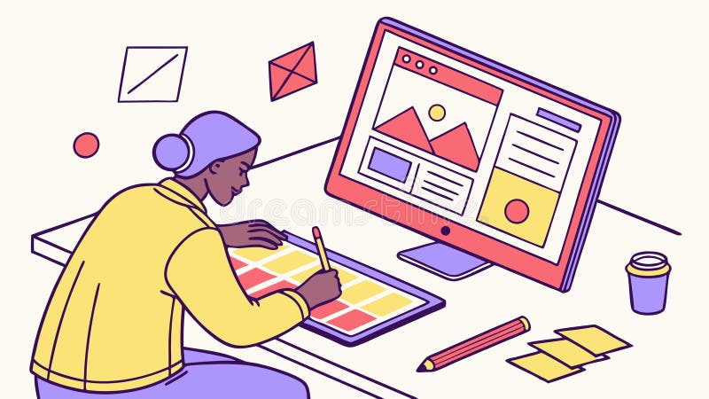 Web Design and User Interface Development, Vector Design Generative AI Stock Vector ...