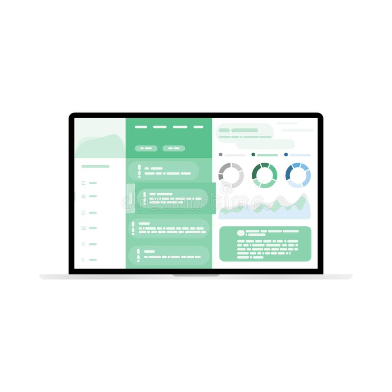 Web Design. Website Template for Laptop. Elements for Laptop and Web ...