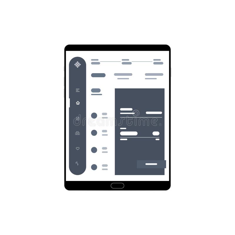 Web Design. Website Template for Tablet. Elements for Tablet and Web ...