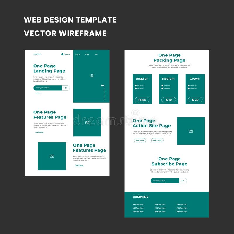 Web Design Wireframe Template Vector for Business Editable Stock Vector ... Web Design Wireframe Template Vector for Business Editable Stock Vector ...