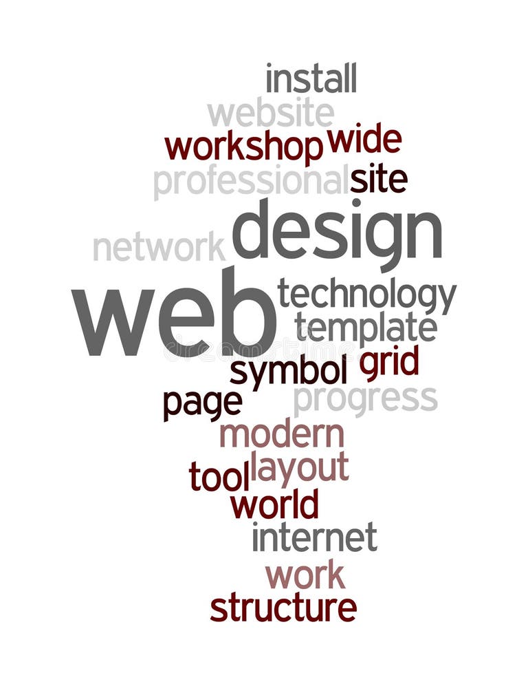 Web Design Word Collage Stock Illustrations – 3,512 Web Design Word ...