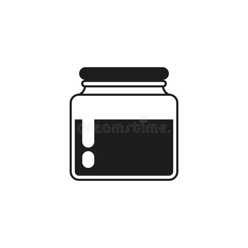 Glass Jar Icon. Simple Vector Illustration. Stock Vector - Illustration ...