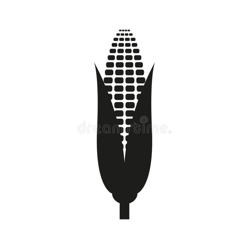 Corn Icon. Simple Vector Illustration. Stock Vector - Illustration of ...