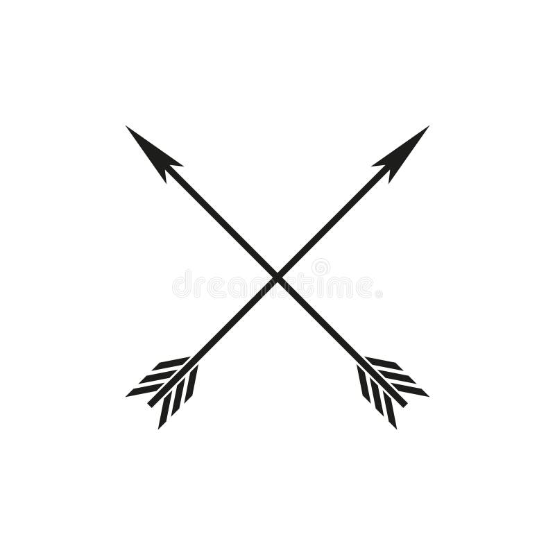 Cross Arrow Icon. Simple Vector Illustration. Stock Vector ...