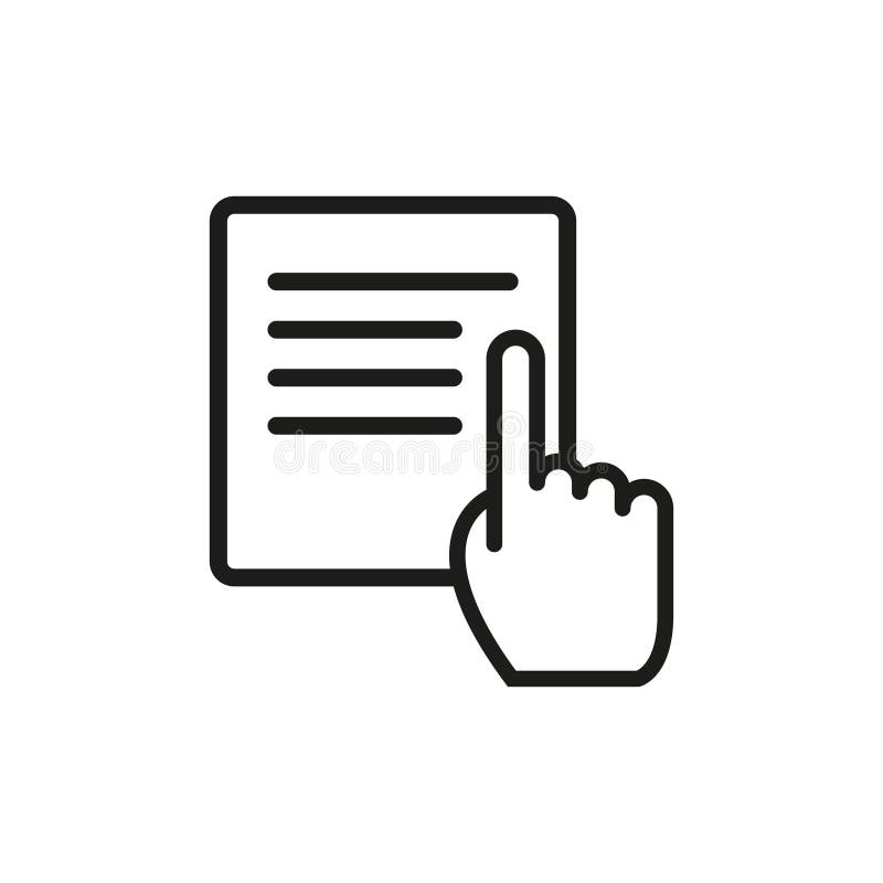 Read Icon. Simple Vector Illustration. Stock Vector - Illustration of ...