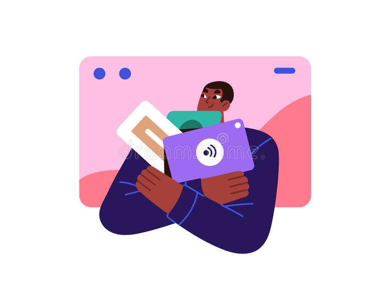 Web Designer Creates App Interface Concept. Creative Worker Holds ...