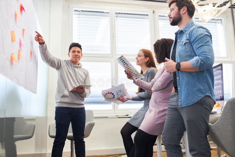 Web Designer As a Creative Start-up Team on the PC Stock Image - Image ...