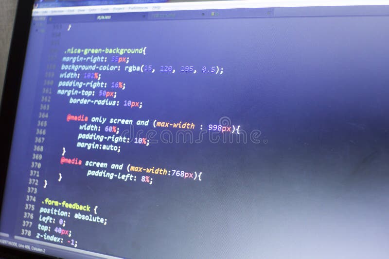 Web Designer CSS3/less/SASS Code Close Up Stock Photo - Image of black ... Web Designer CSS3/less/SASS Code Close Up Stock Photo - Image of black ...