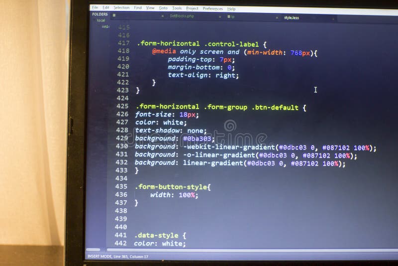 Web Designer CSS3/less/SASS Code Close Up Stock Image - Image of ... Web Designer CSS3/less/SASS Code Close Up Stock Image - Image of ...