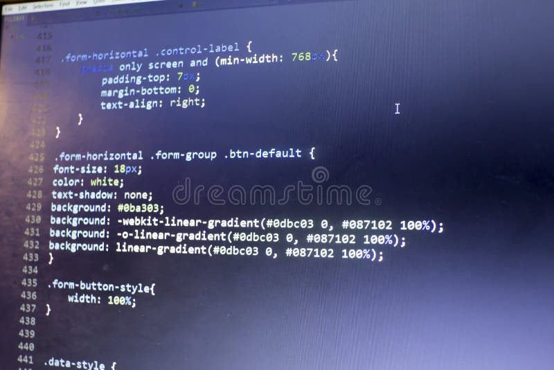 Web Designer CSS3/less/SASS Code Close Up Stock Image - Image of ... Web Designer CSS3/less/SASS Code Close Up Stock Image - Image of ...