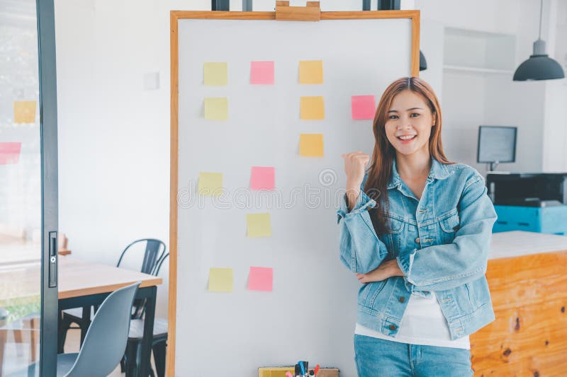 Web Designers Creating Planning and Analyzing with Colorful Sticky ...