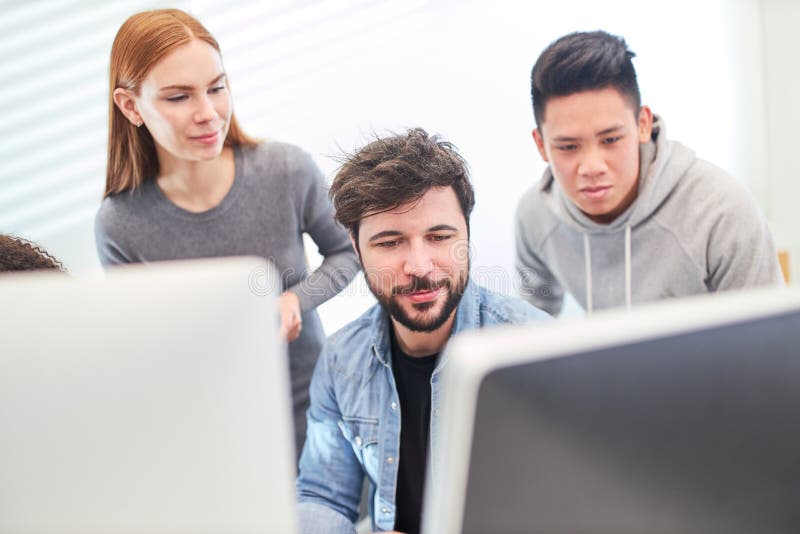 Web Designers Develop a Design Concept Stock Image - Image of group ...