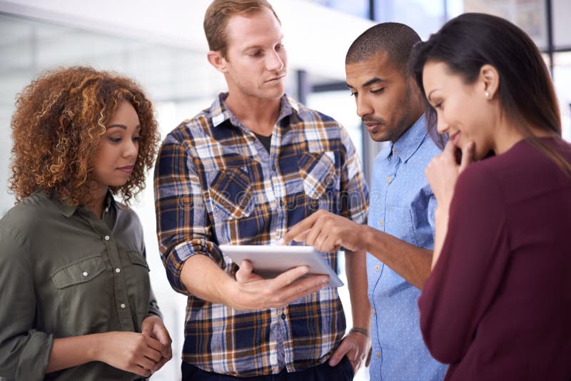 Web Designers, Meeting and Tablet with Collaboration, Planning and ...