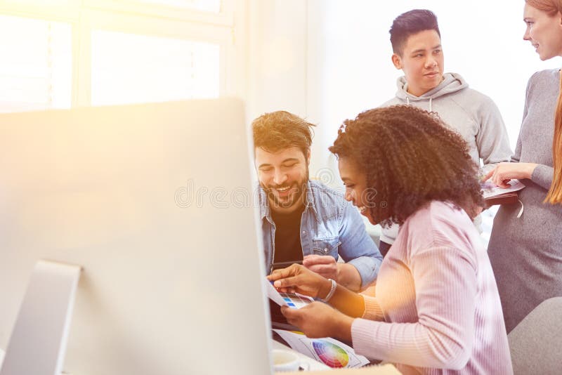 Web Designer and Web Developer in Web Agency Stock Photo - Image of ...