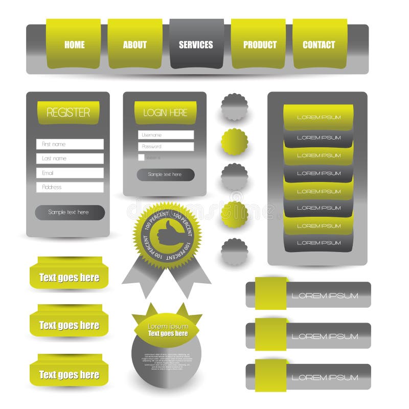 Web designing element stock vector. Illustration of business - 44697582