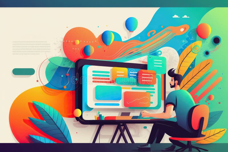 Web Developer Designing and Developing Websites, Created with ...