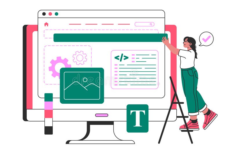 Website Computer Graphics Stock Illustrations – 18,196 Website Computer ...