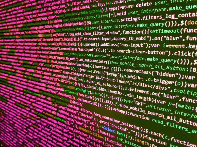 Web Developer Html Code With Css On Screen Web Developer Programmer Monitor Screen Display