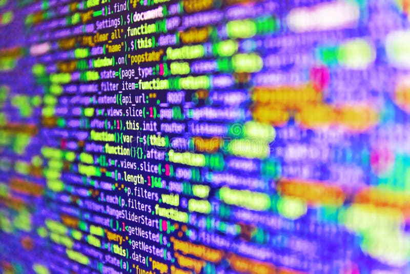 Web Developer Html Code With Css On Screen Modern Web Development Background Closeup Of Web
