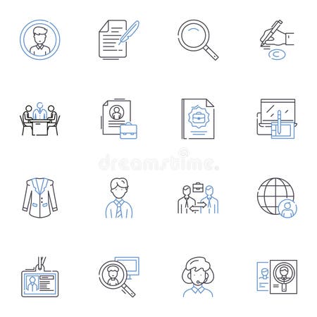 Web Developer Line Icons Collection. HTML, CSS, JavaScript, Bootstrap, JQuery, PHP, MySQL Vector ...