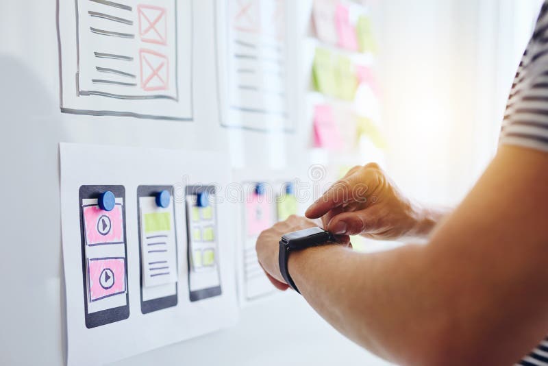 Professional Developer Programmer Working a Software Website Design and ...