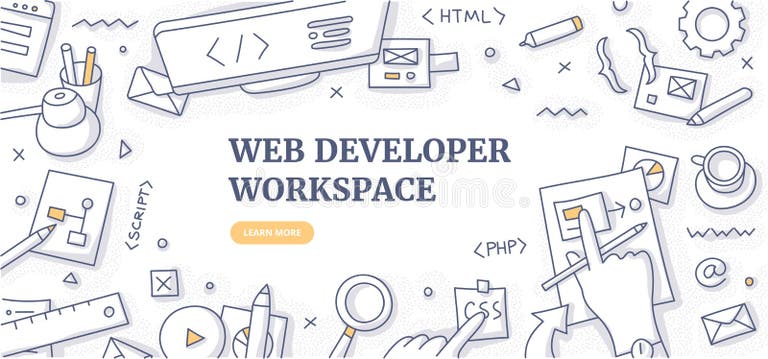 Web Developer Background Stock Illustrations – 22,473 Web Developer ...