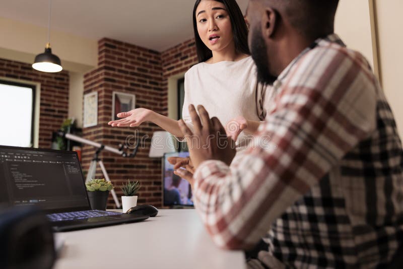 Web Developers Using Digital Terminal Window Stock Photo - Image of ...