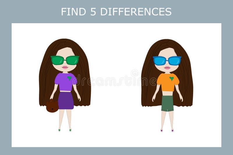 Educational Game for Children Stock Illustration - Illustration of ...