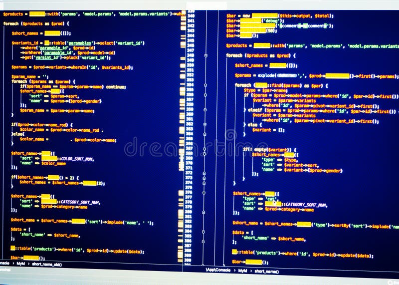 PHP in Code Editor. Web Developing on the Php Language, Macro Stock ... PHP in Code Editor. Web Developing on the Php Language, Macro Stock ...