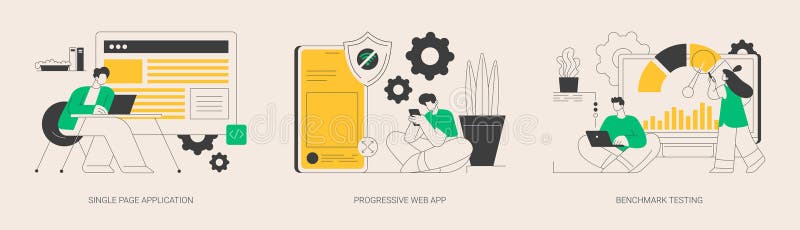 Web Development Abstract Concept Vector Illustrations. Stock Vector ...