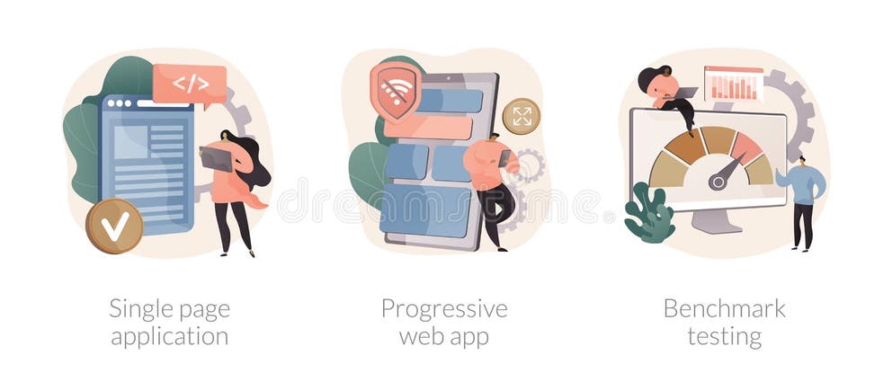 Web Development Abstract Concept Vector Illustrations. Stock Vector ...