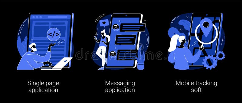 Web Development Abstract Concept Vector Illustrations. Stock Vector ...