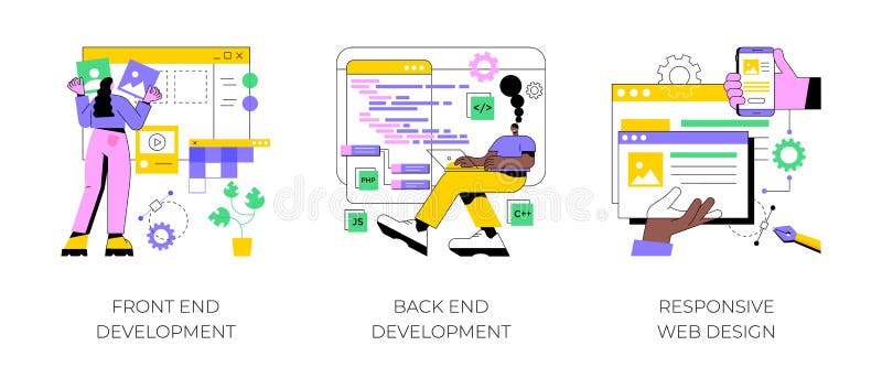 Web Development Agency Abstract Concept Vector Illustrations. Stock ...