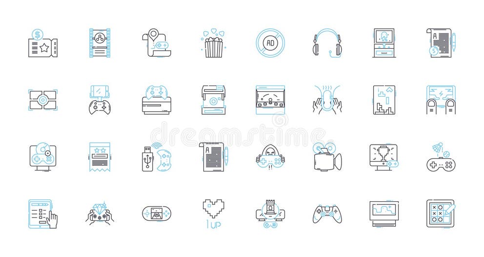 Web Development Agency Linear Icons Set. Web Design, Coding, Programming, HTML, CSS, JavaScript ...