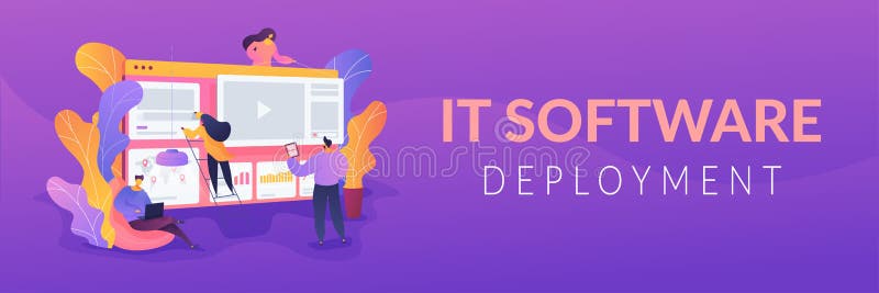 WEB Development Web Banner Concept. Stock Vector - Illustration of code ...