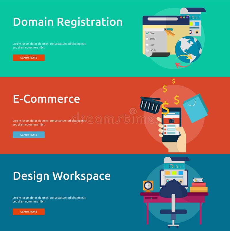 Web and Development Banner Design Stock Vector - Illustration of ...