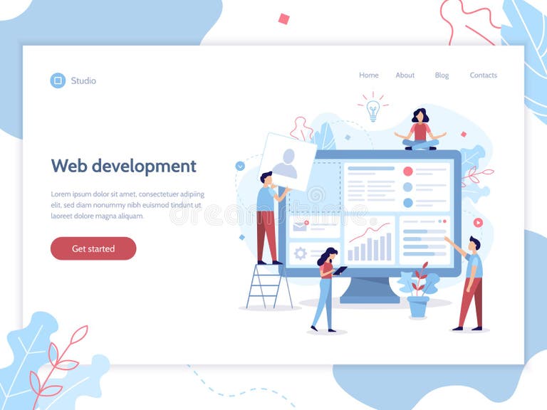 Web Development Banner Stock Illustrations – 108,523 Web Development ...