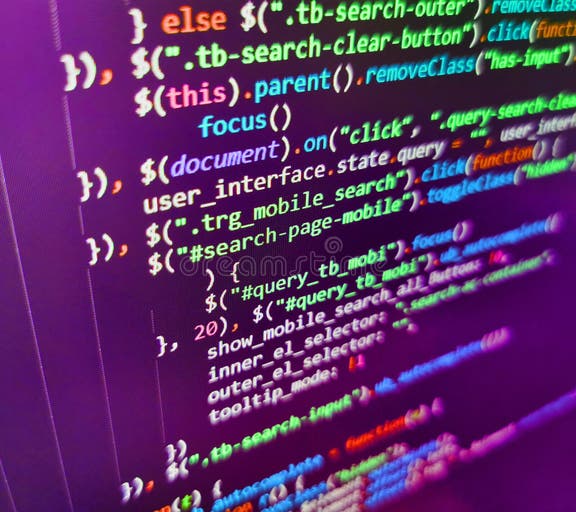 Web Development Code Csssass Styles Preprocessor Script Lines Writing Program Code On