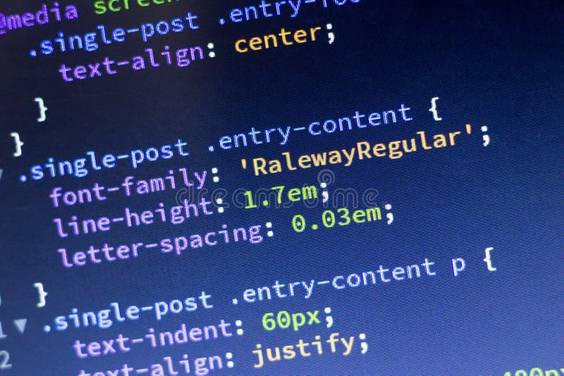 Web Development Code: CSS/less Styles Preprocessor Script Lines Stock ... Web Development Code: CSS/less Styles Preprocessor Script Lines Stock ...