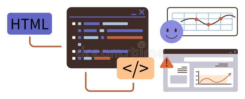 Development Html Code Interface Stock Illustrations – 7,381 Development Html Code Interface ...
