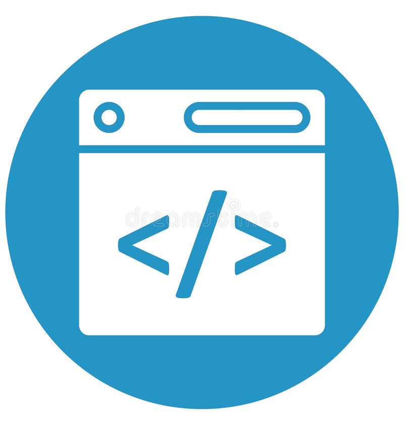 Web, Development Code Isolated Vector Icon that Can Be Very Easily Edit or Modified. Web ...