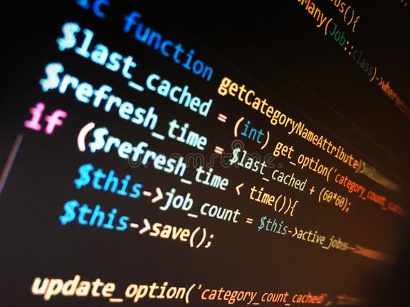 Web Development Code Script Stock Photo - Image of computer, session ...