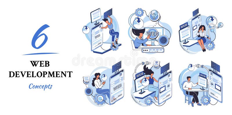 Web Development Coding And Programming Creation Digital Software
