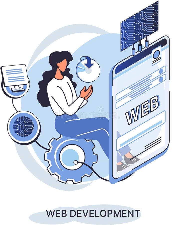 Web Development Coding And Programming Creation Digital Software Mobile Desktop Platforms