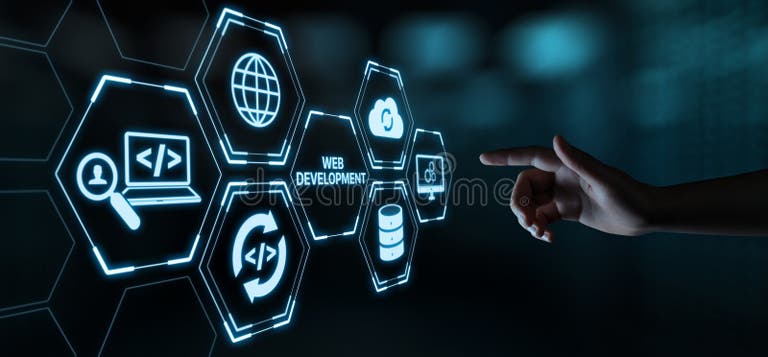 Web Development Coding Programming Internet Technology Business Concept ...