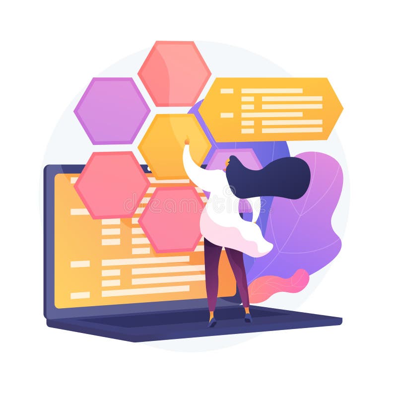 Web Development And Coding Vector Concept Metaphor Stock Vector