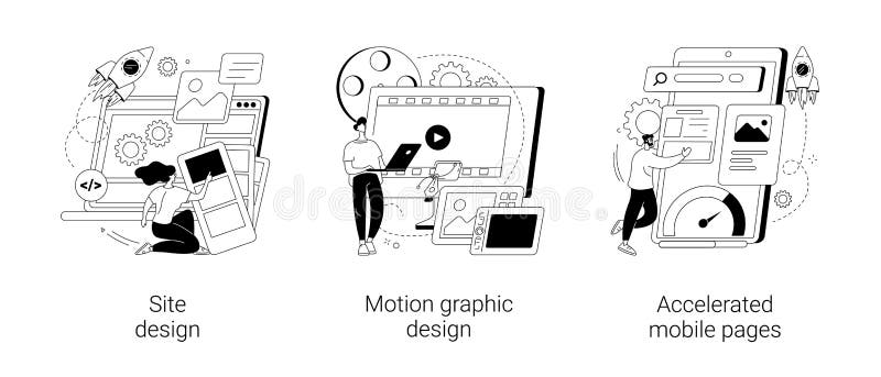 Web Development Company Abstract Concept Vector Illustrations. Stock ...