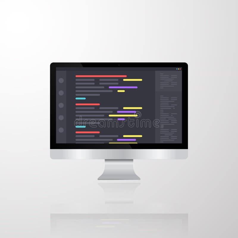 Web Development Concept with Digital Device on Pink Background. Laptop ...